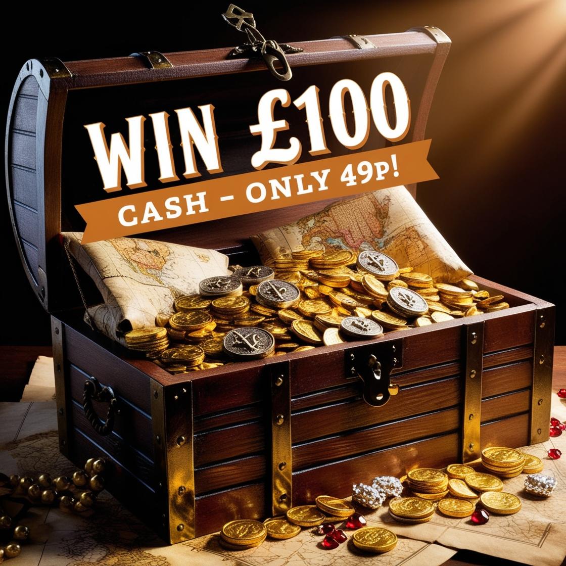 Blackbeard’s Treasure Chest Win £100 Cash! – Max Competitions